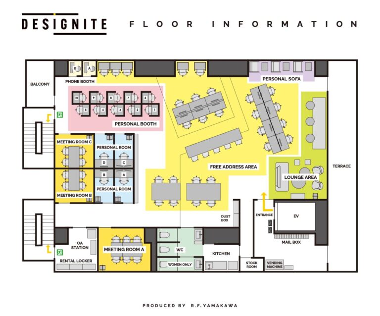 施設案内 | 大名・天神のコワーキングスペース DESIGNITE（デザナイト）